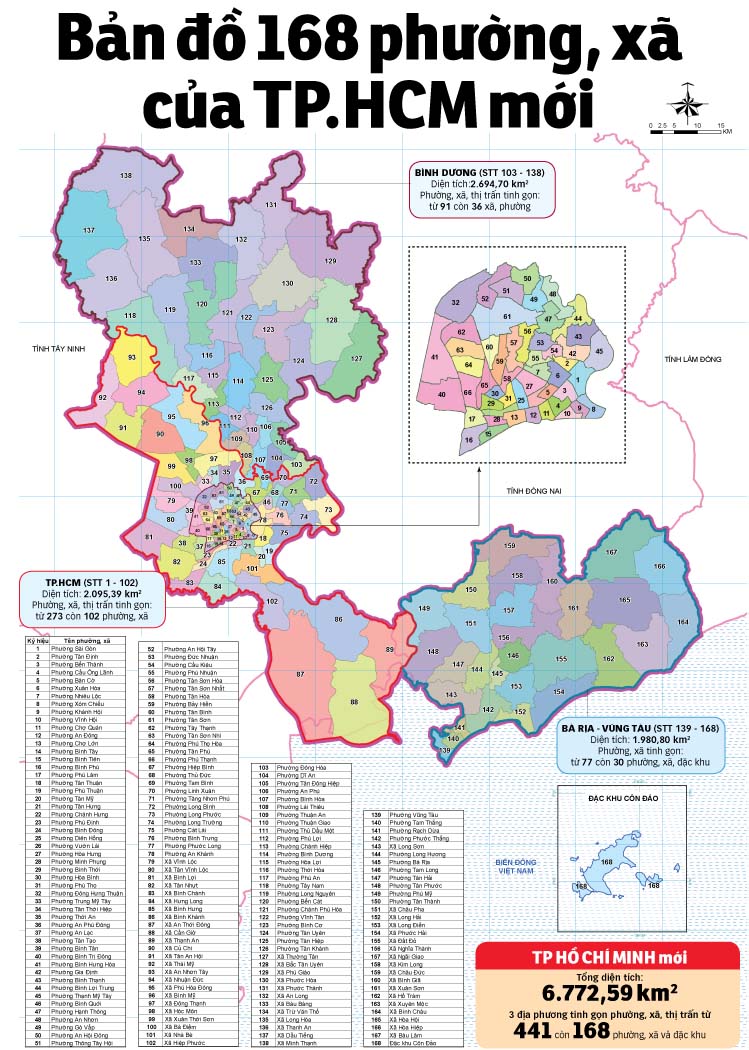 New ward and commune addresses of Ho Chi Minh City after merger 2025 ...